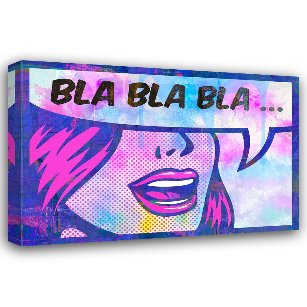 Red Barrel Studio® Blablabla by Stephen Chambers - Wrapped Canvas Graphic Art | Wayfair